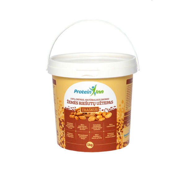 Traškus žemės riešutų užtepas, 1kg - Protein Inn
